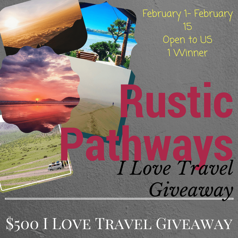 Rustic Pathways I Love Travel Giveaway - ends 1/15/17